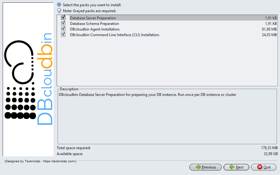 Setup instructions - DBcloudbin - Database downsizing to Cloud Object Storage