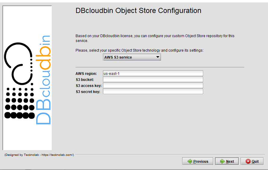 Amazon S3 (“class.lobstore”=”S3LobStore”) - Database downsizing to Cloud Object Storage